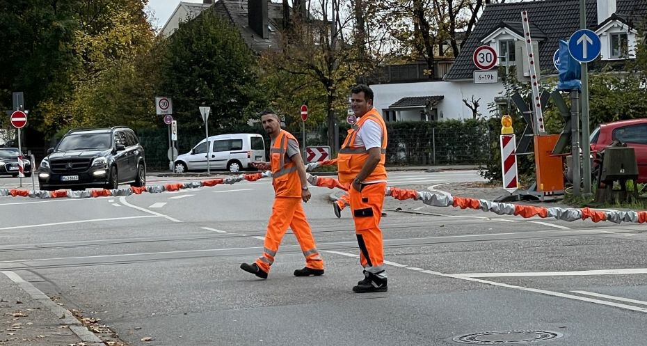 "Menschliche Schranke" an der Fasanerie sorgt für Aufsehen